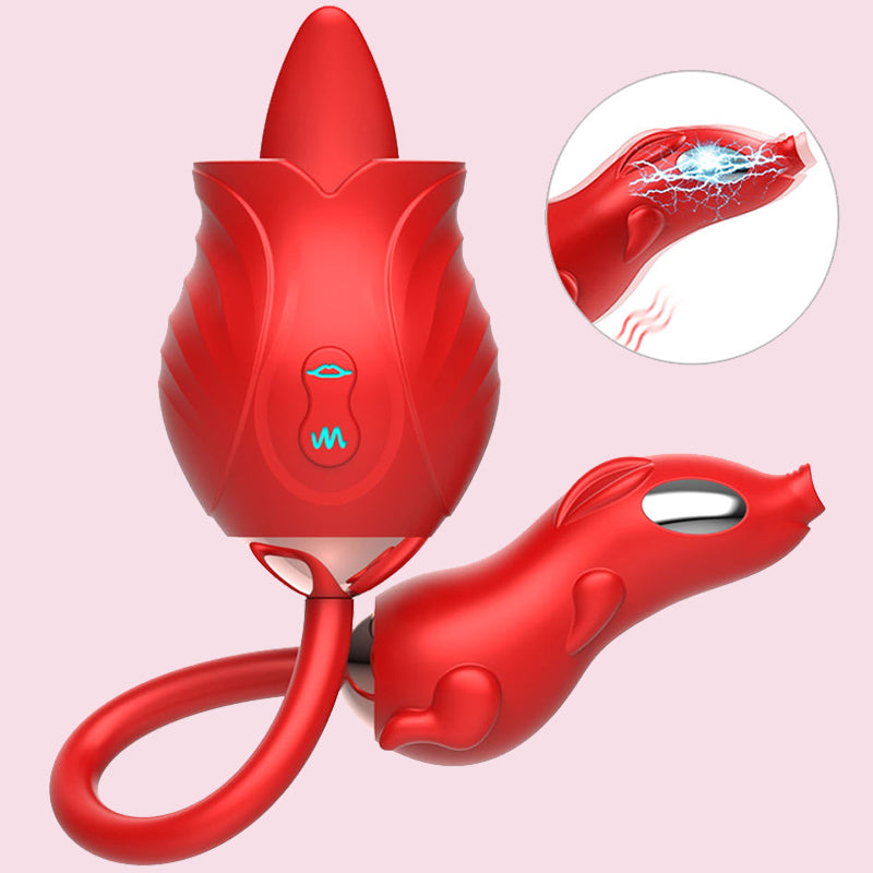 Rose Toy Flower Vibrater With Tongue | Rat Electric Shock – Gawk3000